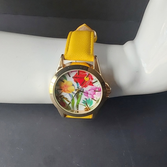 Embassy | Accessories | Embassy Gold Floral Womens Watch | Poshmark